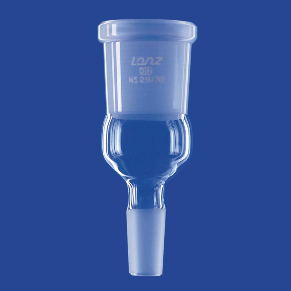 Lenz-Laborglas Reduction and Expansion Adapters with Ground Joint, Socket NS 19/26, Cone NS 14/ ...